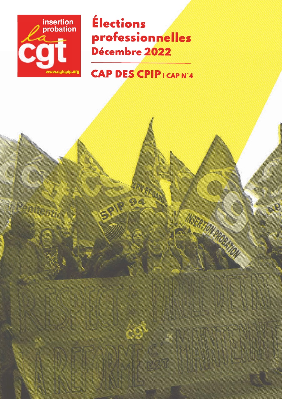 CAP des CPIP – CGT insertion probation