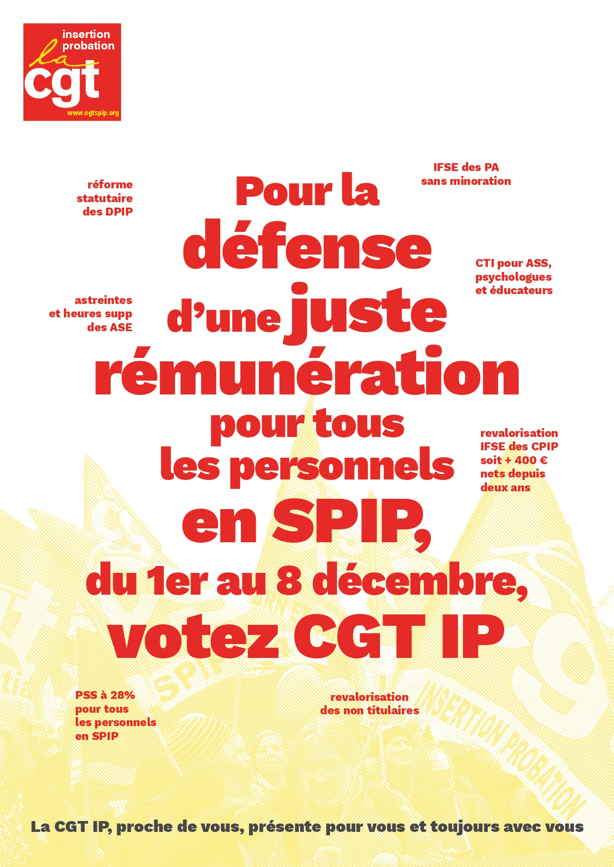 Nos affiches de campagne – CGT insertion probation