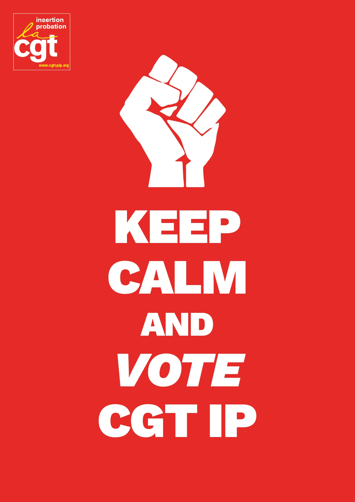 Nos affiches de campagne – CGT insertion probation