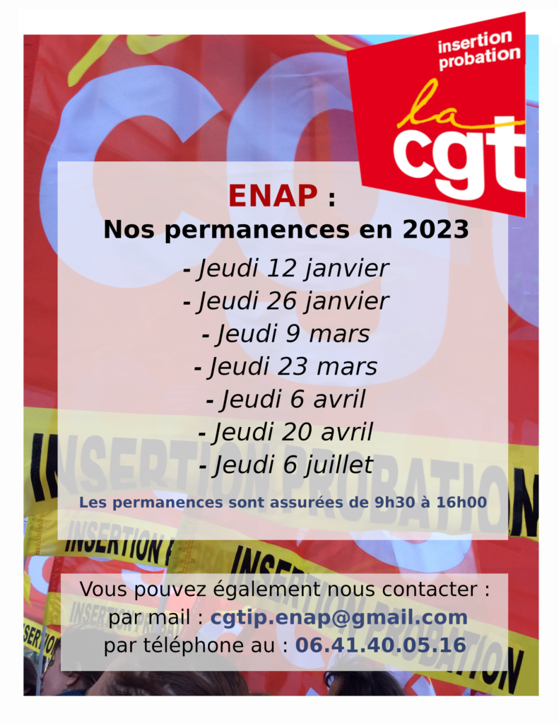 CAP des corps de cat B 2 – CGT insertion probation