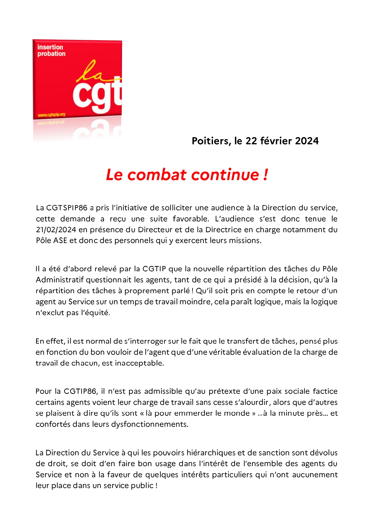 Le combat continue au SPIP 86 !_page-0001 – CGT insertion probation